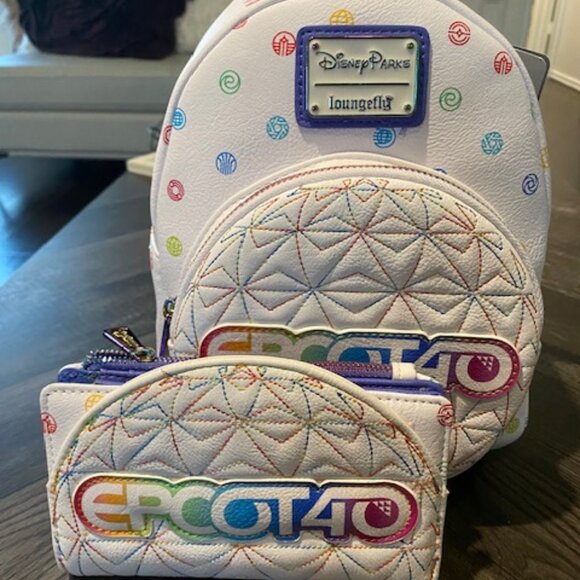 Loungefly | Bags | Nwt Disney Loungefly Backpack Epcot 4th Anniversary ...